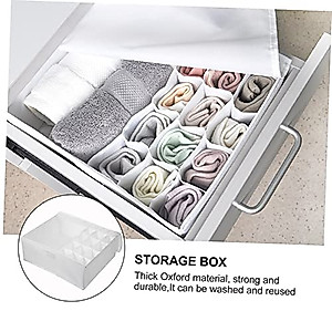 Alipis 2pcs Underwear Storage Box Plastic Storage Organizer Plastic Container Collapsible Container Cloth Covered Socks Container Socks Box Closet Underwear Organizer Underwear Drawer Bra
