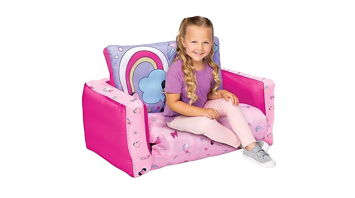 Minnie Mouse Kids Sofa Bed - 2-in-1 Inflatable Couch for Children