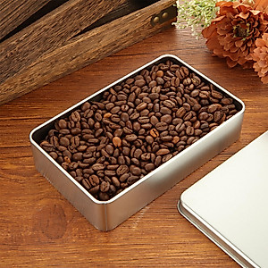 ACXFOND 10 Pack Empty Metal Tins Box with Lid, cookie tins with lids Tins Cans Storage Container for Treats, Gifts, Favors, Candle and Crafts (7.2 x 4.4 x 1.7 Inches)