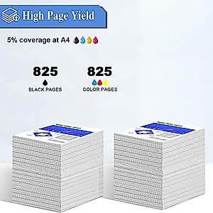 SHUOLEI Remanufactured 910XL Ink Cartridges Compatible with HP 910 XL 910XL Ink Cartridges Combo Pack Work with HP OfficeJet Pro 8025 8035 8030 8020 8028 OfficeJet 8015 8022 8010 Printers (4 Pack)