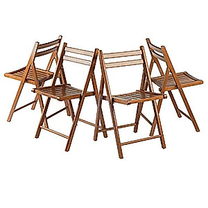 Winsome Robin 4-PC Folding Set Teak Chair