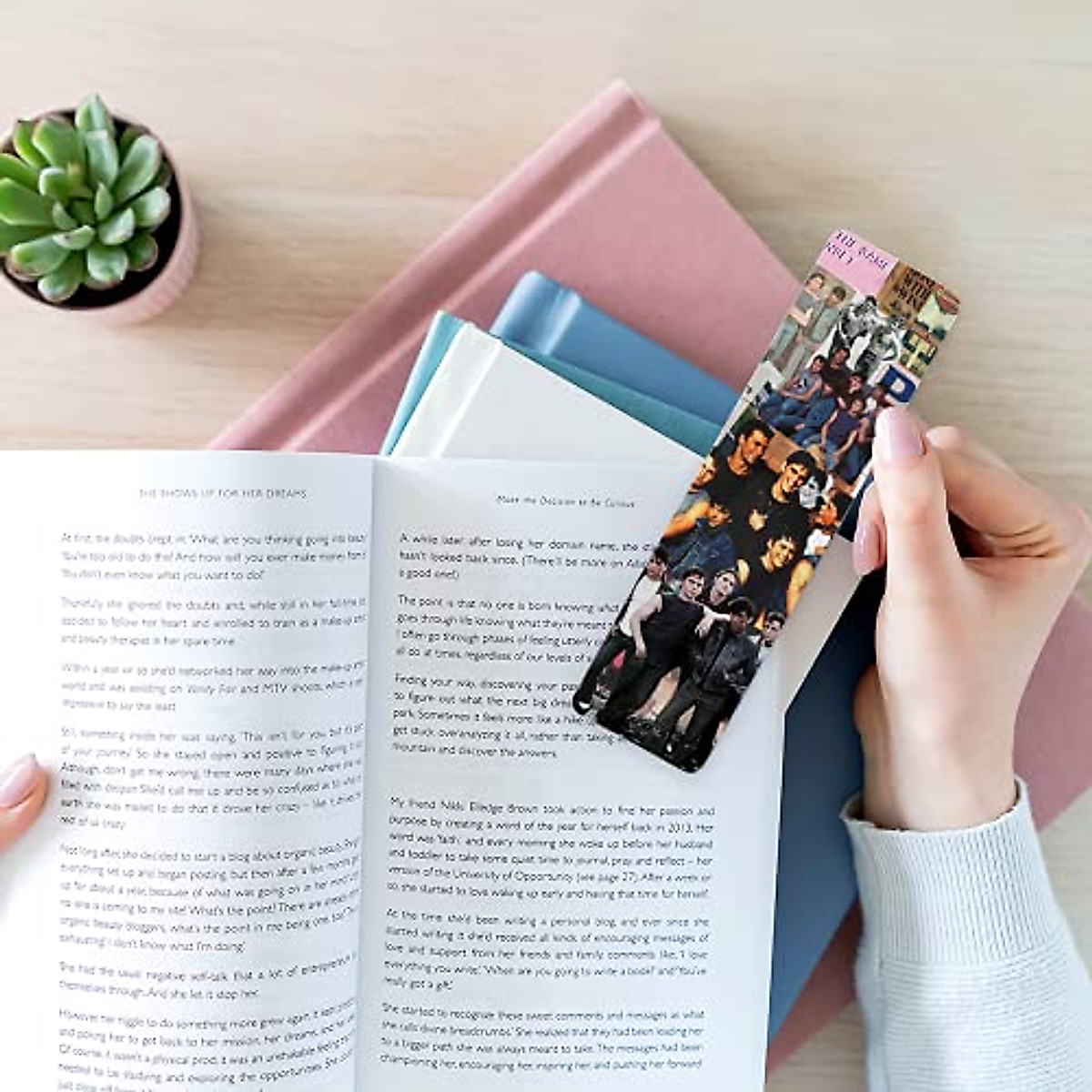 Bookmarks Metal Ruler The Bookography Outsiders Measure Collage Tassels Bookworm for Bibliophile Book Bookmark Christmas Ornament Reading Gift Markers