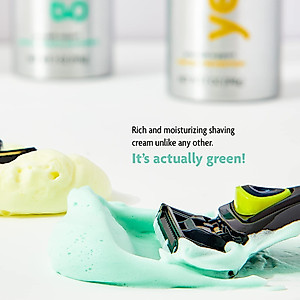 Pacific Shaving Company GREEN Shaving Cream - Shave with Purpose - Safe & Natural Ingredients, Cruelty Free, Made in the USA - Pack of 2 (7 oz each)