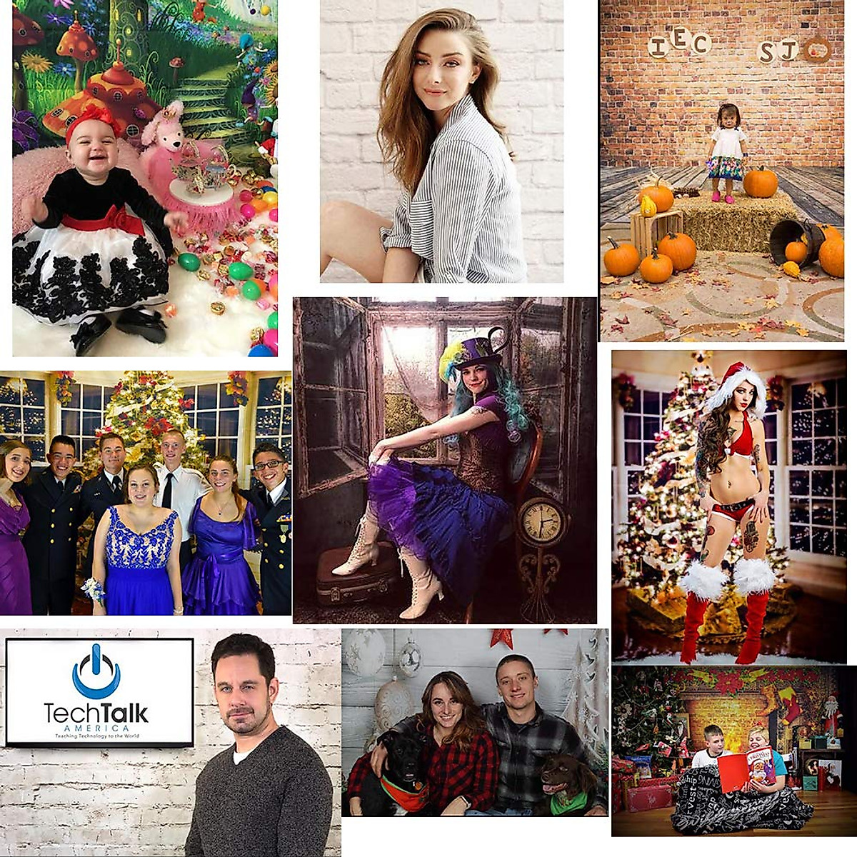 OUYIDA Halloween Theme 6X9FT Pictorial Cloth Seamless Customized Photography Backdrop Background Studio Prop TP17