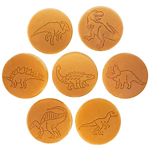 Dino Mini Pancake Pan - Make 7 Unique Flapjack Dinosaurs, Nonstick Pan Cake Maker Griddle for Jurassic Fun & Easy Cleanup, Great for Family Breakfast or Easter Basket Stuffer Gift for Kids and Adults