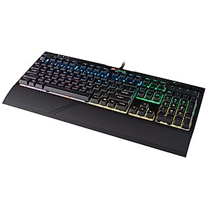 CORSAIR STRAFE RGB MK.2 Mechanical Gaming Keyboard - USB Passthrough - Linear and Quiet - Cherry MX Red Switch - RGB LED Backlit-17.6 x 6.61 x 1.57 inches
