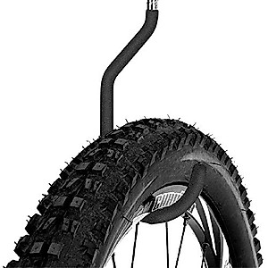 SMARTOLOGY 8 Pack Bike Hanger Storage Hook Rack, Rubber Coated Heavy Duty Large Screw in Ceiling Hooks for Garage Wall and Ceiling Bicycle Storage, Utility Tool Hanger (Black)