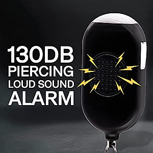 Personal Security Alarm Keychain Set for Women,3Packs Rechargeable Self Defense Safety Alarm Keychain with Loud 130dBs to Protect Your Family, Kids, Elderly & Dog Walkers Safety