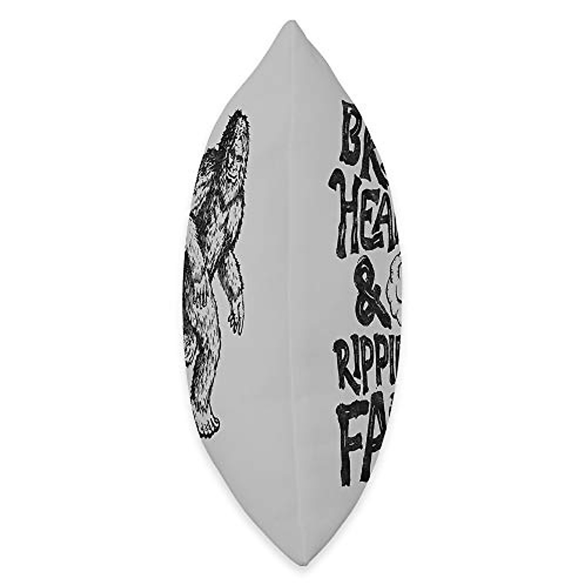 Giant Step Design Co. Breaking Hearts Ripping Farts Funny Bigfoot Sasquatch Gas Throw Pillow, 18x18, Multicolor