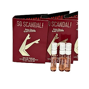Jean Paul Gaultier So Scandal Women Sample EDP 0.05 fl. oz. / 1.5 ml Vial Spray Mini Perfume Vial Eau De Parfum (Set of 3)