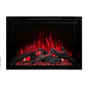 Modern Flames Redstone Traditional 26" Built-in Electric Fireplace - Hybrid-FXTM Flame Technology - Multi-Color Flames - with Remote Control - RS-2621