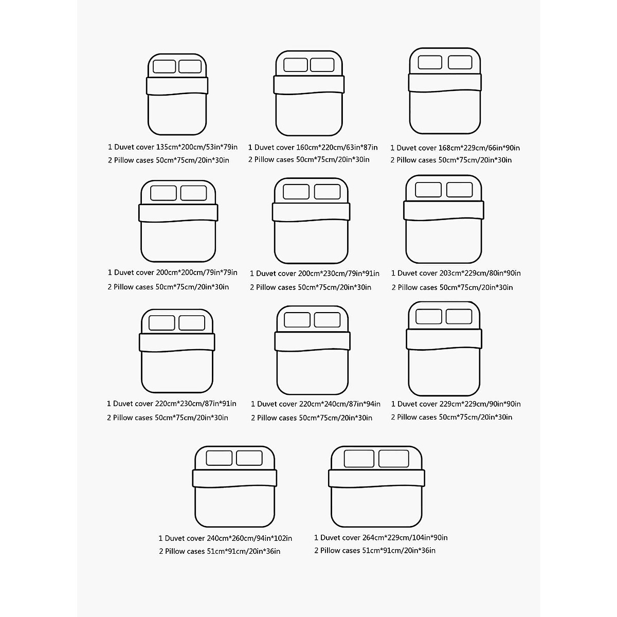 QWINEE 3Pcs Heart Embroidered Duvet Covers Sets Soft 3 Pieces Farmhouse Bedding Set with 1 Comforter Cover and 2 Pillowcases for All Season Rustic Lightweight White A Full