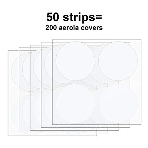 200 Pieces Men Nipple Tape Nipple Cover Nipple Guard Disposable Nipple Pasties Set for Runners White