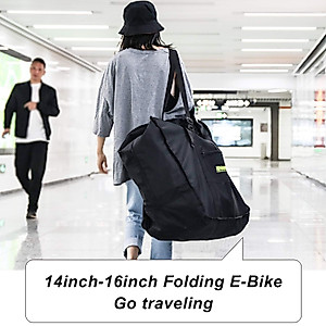 Rhinowalk Folding Bicycle Carry Bag Portable Bike Luggage 14-20 inch for Travel Transport Storage