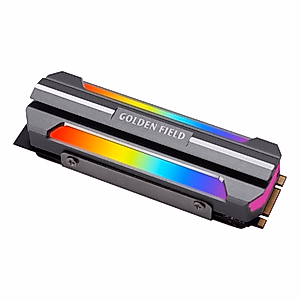 CALIDAKA M.2 2280 Heatsink Cooler,SSD Heatsinks ARGB Thermal Pad 5V 3pin Radiator M.2 SSD Cooling Sink,Solid State Disk Radiator for 2280 M.2 SSD