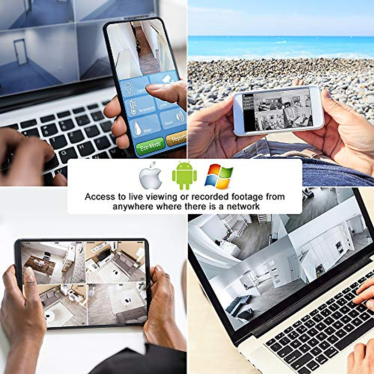 CALUCAM 6MP Starlight PoE Camera (6MP Turret White)