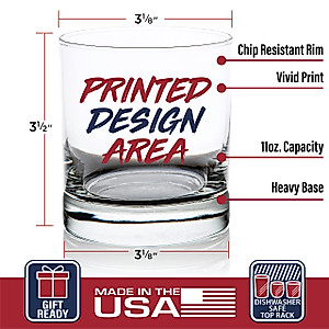 Toasted Tales - St Patrick's Day - SLAINTE with Clover Leave Printed on Whiskey Glasses | St Pattys Glasses for Party Decorations | Home Decor Wine Glasses | Irish Gifts | Mens & Womens Gift (11 oz)