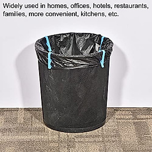 MECCANIXITY Garbage Bin Clip Kitchen Trash Can Waste Basket Garbage Bin Clamp Non-Slip Clip Clamp Blue, Pack of 16