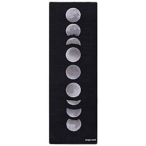 Yoga Zeal Moon Phases Yoga Mat - Luxuriously Soft, Non-Slip, Hot Yoga Mat