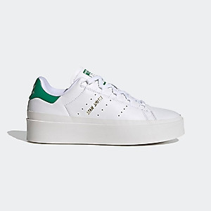 adidas Originals Women's Stan Smith Bonega Sneaker, White/White/Green, 7