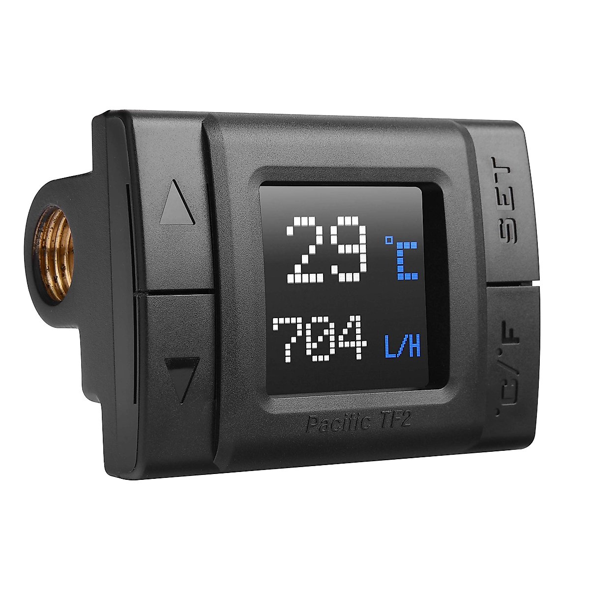 Thermaltake Pacific TF2 G1/4 Copper Core Construction TT RGB Plus Software Monitoring Celsius/Fahrenheit Temperature and Flow Indicator CL-W275-CU00SW-A