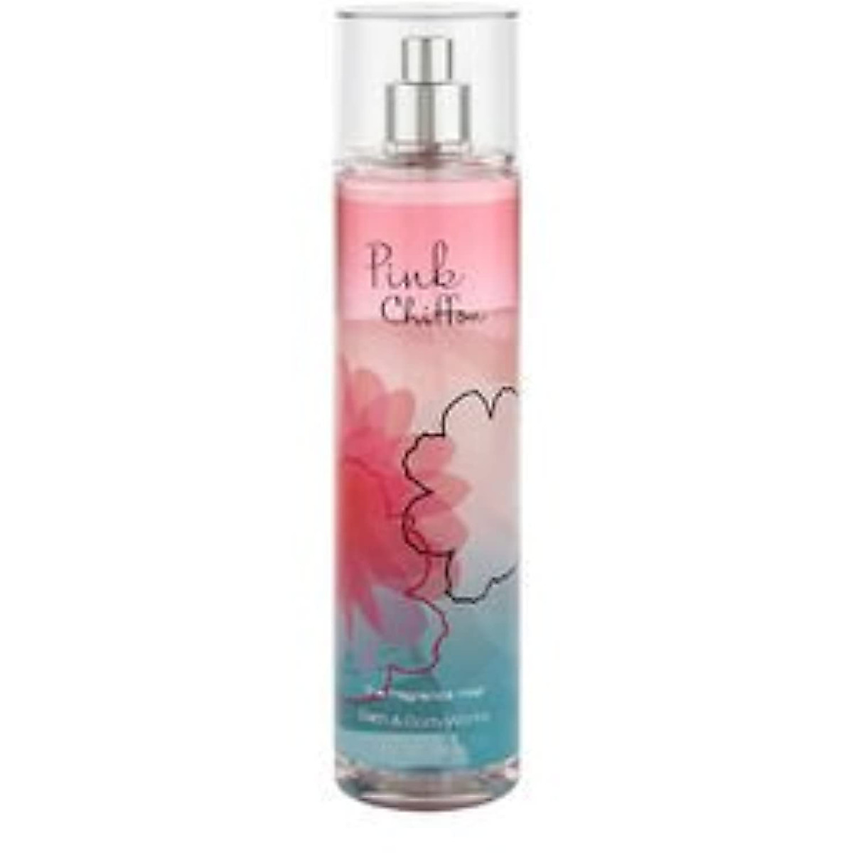 Bath and Body Works Pink Chiffon Fine Fragrance Mist 8 Ounce Tall Rounded Bottle