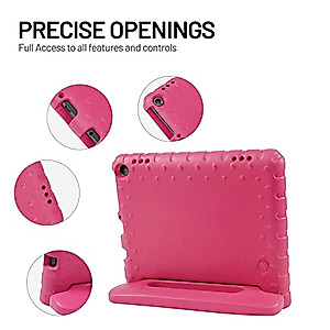 Simpleway Kids Case for Fire HD 8 Tablet 10th Generation 2020 Release, Fire HD 8 and HD 8 Plus Tablet Case for Kids,Shockproof Lightweight Rotating Foldable Handle Stand Holder Tablet Case Cover