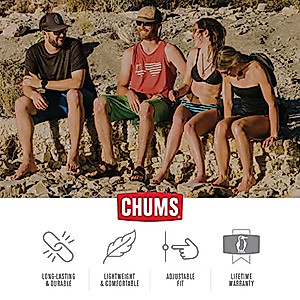 Chums 5 MM Universal Fit Retainer - Patented Tips Work with Most Eyewear - Unisex Sunglasses & Glasses Keeper - Adjustable Fit, Nylon Rope & Made in USA (5 MM, Blue/Dark Blue/Green/Turquoise)