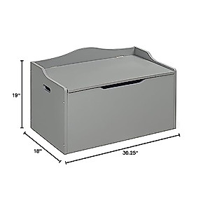 Lift Top Bench Seat Wooden Toy Box with Safety Hinge