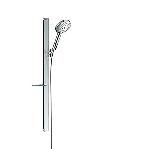 Hansgrohe 27648000 Raindance Select S 120, 3 Sprays with Unica'E Rail 90 cm and soap Dish Shower Set, 0.90 m, Chrome