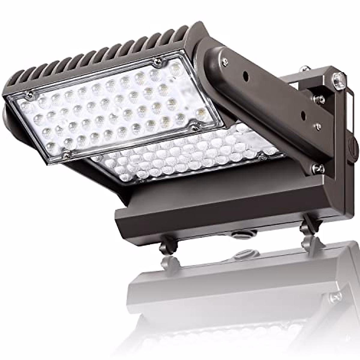 Dusk to Dawn 150W Rotatable LED Wall Pack Light, 5000K 20000LM 800-1000W HPS/HID Equiv, ETL Adjustable Head Outdoor LED Wallpack Lighting Fixture for Area Light, Parking, Garages,Warehouse,Entrance