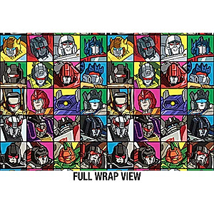 Transformers OFFICIAL Transformer Squares 18 oz Insulated Water Bottle, Leak Resistant, Vacuum Insulated Stainless Steel with 2-in-1 Loop Cap