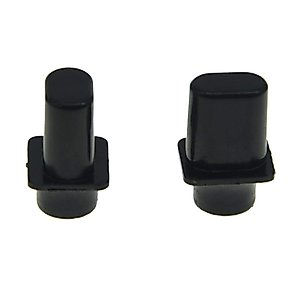 Dopro 2pcs Vintage Top Hat Switch Tip 3 Way/4 Way Pickup Selector Switch Knob for U.S. Tele/Telecaster Black
