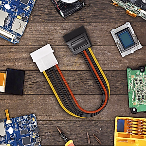 BENFEI SATA to Molex, 3 Pack 4 Pin Molex to SATA Power Cable - 10 Inches