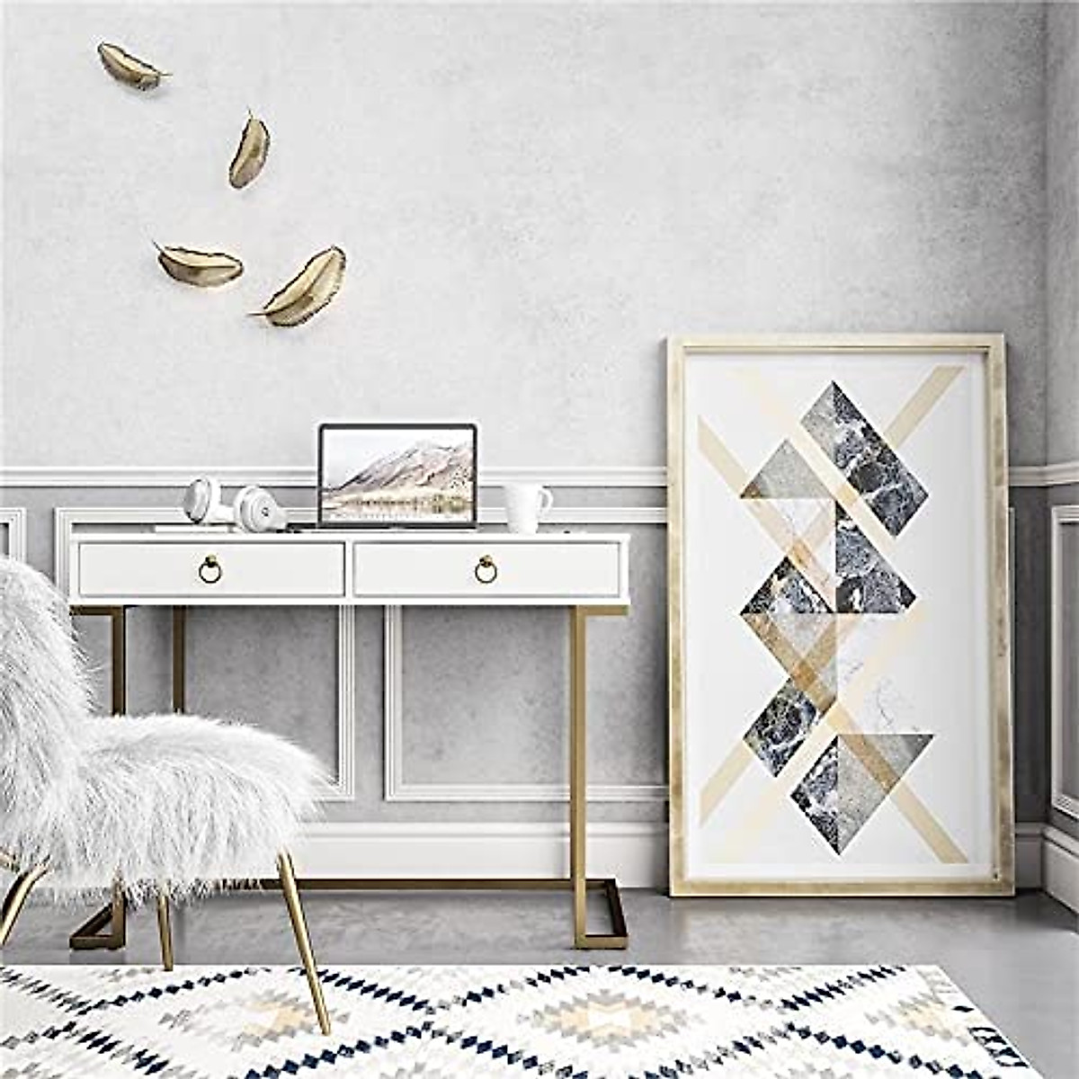 CosmoLiving by Cosmopolitan CosmoLiving Camila, White Writing Desk