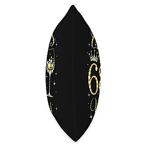 Yellow Wine Crown 68th Birthday Women Girl Lady Cheers to 68 Years Old 68th Birthday Gift for Women Ladies Throw Pillow, 18x18, Multicolor