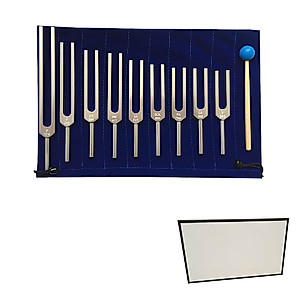 Solfeggio Tuning Fork Set - 9 Tuning Forks - Perfect for DNA Healing, Chakra, Sound Therapy, Spiritual (Gift box packing.)
