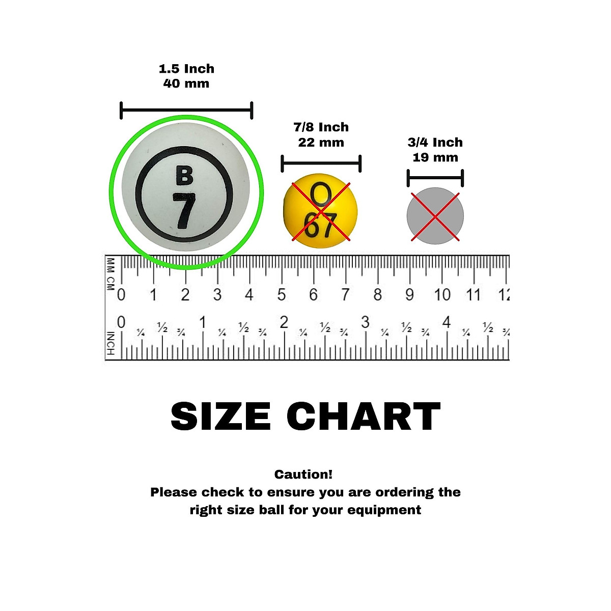 MR CHIPS Professional 1.57” (40 mm) White Double Number Bingo Balls - Ping Pong Style for Manual Cage Only