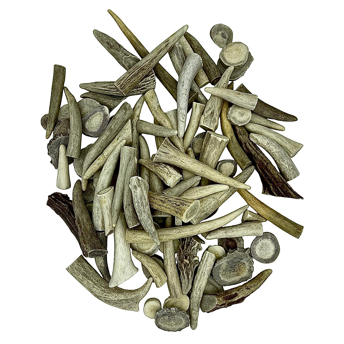 Deer Valley Dog Chews Deer Antlers (8oz Craft Kit) - Design Breathtaking Jewelry & Unleash Your Creativity with Premium Quality Antler Pieces for Stunning DIY Earrings, Necklaces, Bracelets and More