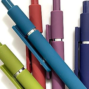 sencoo 5 pack Blue Gel Pens Quick Dry Ink Pens Fine Point Retractable Roller Ball Pens 0.5 mm Smooth Writing Pens Cute Pens Aesthetic pens for School Office Home Diary Gift Pens (Blue)