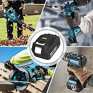 rebicacate 2Packs 18V 5000mah Replacement Battery for Makita 18V Battery 5.0ah BL1830 BL1850 BL1860,Compatible with 18V Makita Battery Tools and Chargers