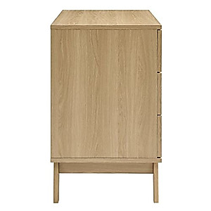 Modway Soma 3-Drawer Dresser in Oak, 31 x 18.5 x 30