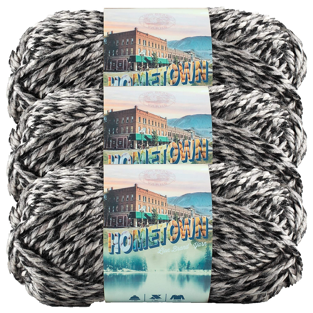 Lion Brand Hometown USA Yarn (3-Pack) Anchorage Ice 135-216