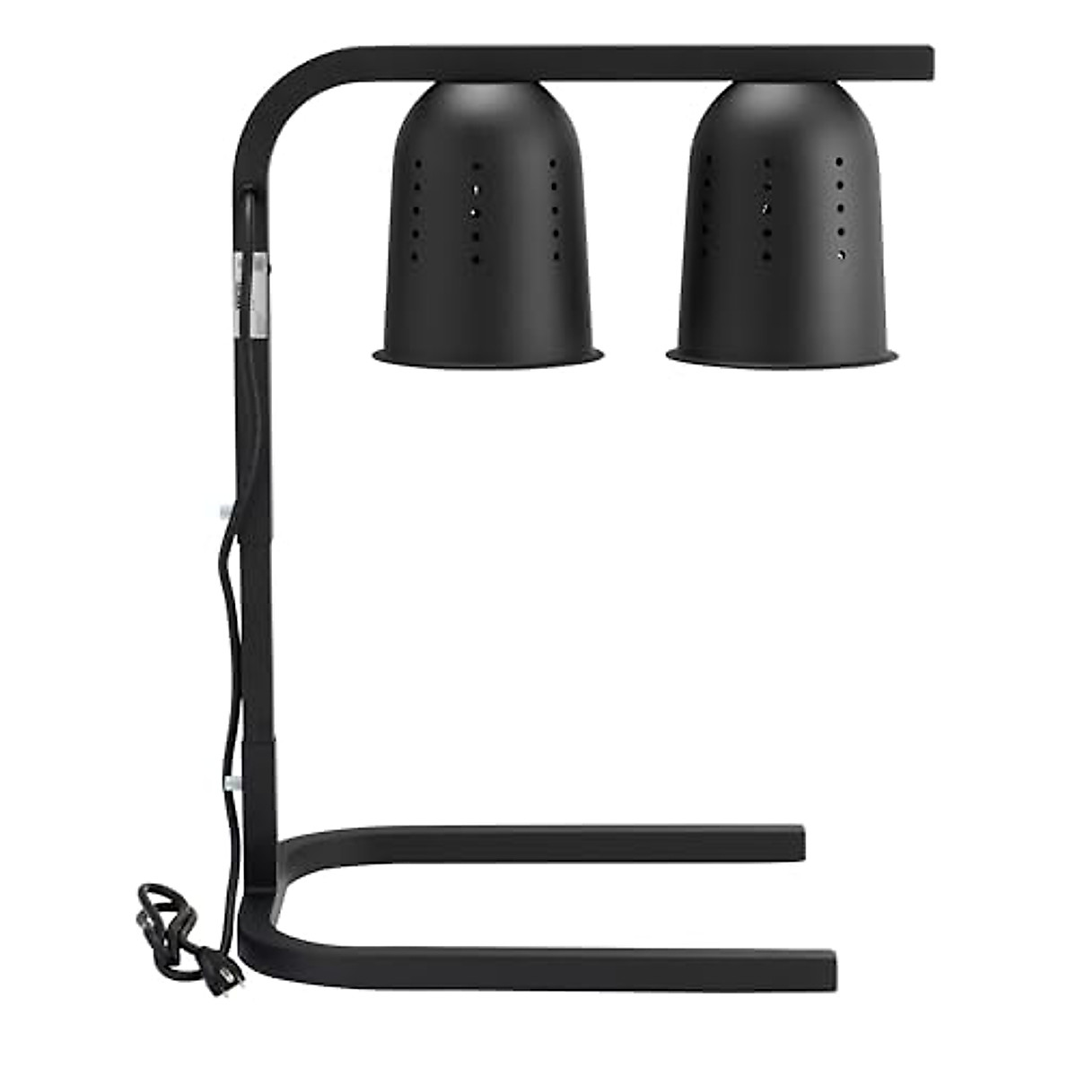 Kratos Bulb Warmer, Two Bulb Heat Lamp, Black, 120V, 500 Watts, Countertop Food Warmer for Restaurants (31M-004)