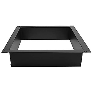 Sunnydaze Steel Square Above-/In-Ground Fire Pit Insert - 42-Inch Outer Diameter (36-Inch Inner Diameter)