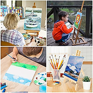 ESRICH Canvases for Painting 8Pack Canvas Panels with 8x10,5x7,4x4（2 of Each） and 11x14,9x12（1 of Each）,Painting Canvas for Acrylic Paint,Oil Paint,Watercolor,Gouache and Tempera,Pouring.