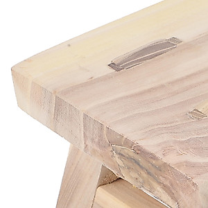 PRETYZOOM Solid Wood Bench Wooden Stools Small Stool Kids Stool Wooden Step Stool Wood Step Stool Wood Stool Wooden Foot Stool Low Stool Small Wooden Stool Wooden Stool for Kids Short Stool