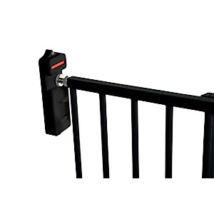 Dreambaby Broadway Extra Wide and Tall Expandable Gate with Track It Technology, Black
