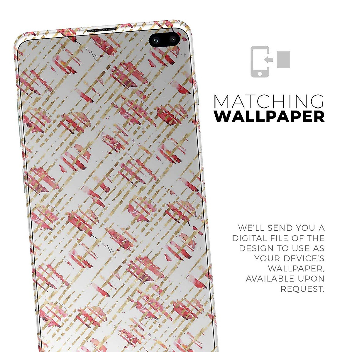 DesignSkinz Karamfila Watercolo Poppies V18 Protective Vinyl Decal Wrap Skin Cover Compatible with The Samsung Galaxy S20 (Screen Trim & Back Glass Skin)