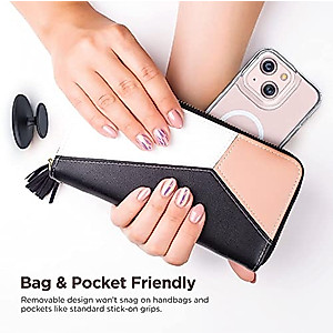 Encased Magnetic Phone Grip - Designed for MagSafe, iPhone 15 Pro Max and iPhone 14/13/12 Cases and Accessories (2-in-1 Holder + Kickstand)